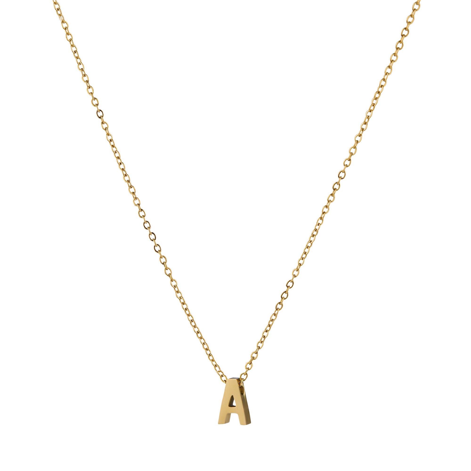 ALPHA CHARM NECKLACES, Waterproof / 18KT Gold Plating – BEI OGGETTI